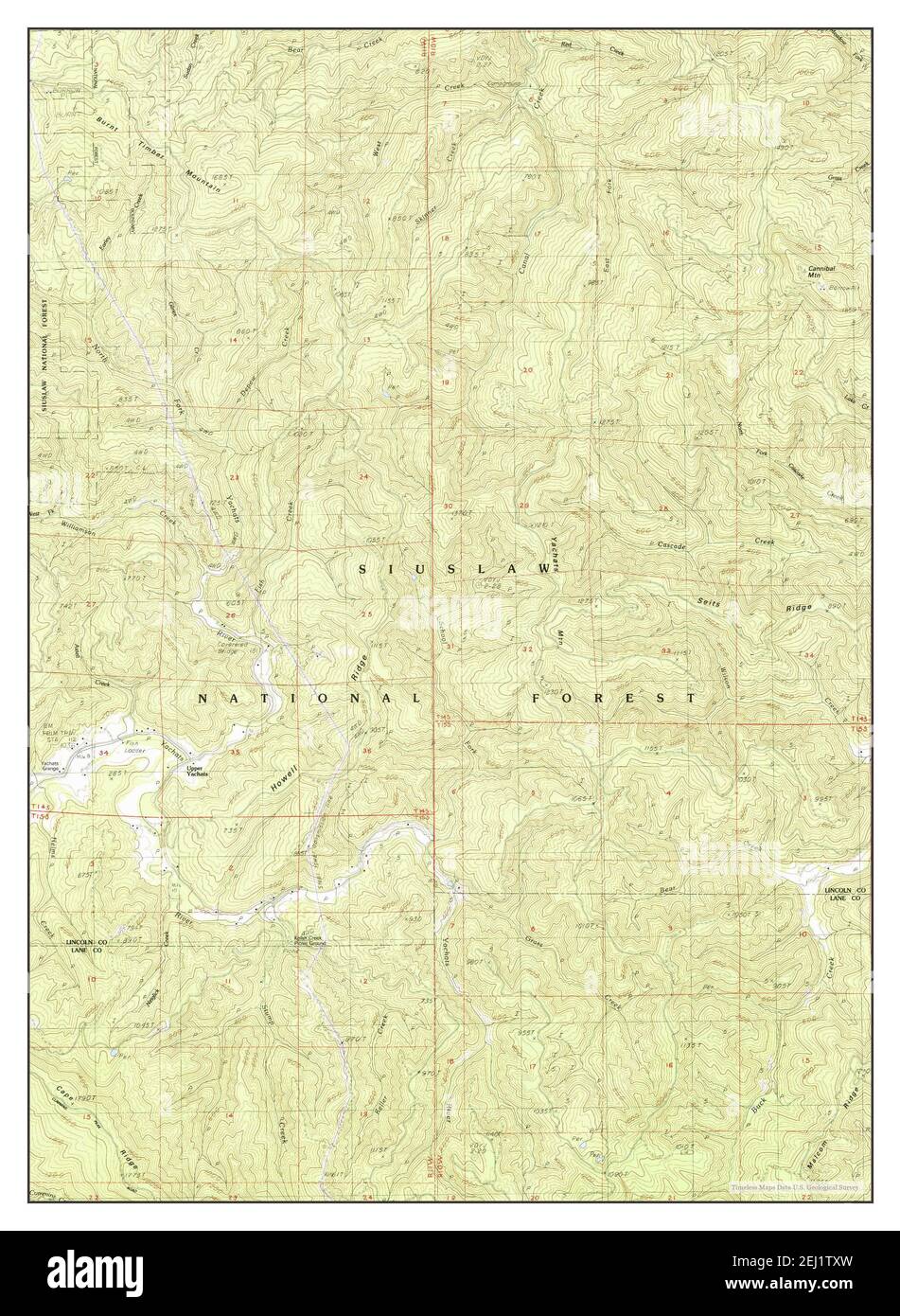 Cannibal Mtn, Oregon, map 1984, 1:24000, United States of America by ...