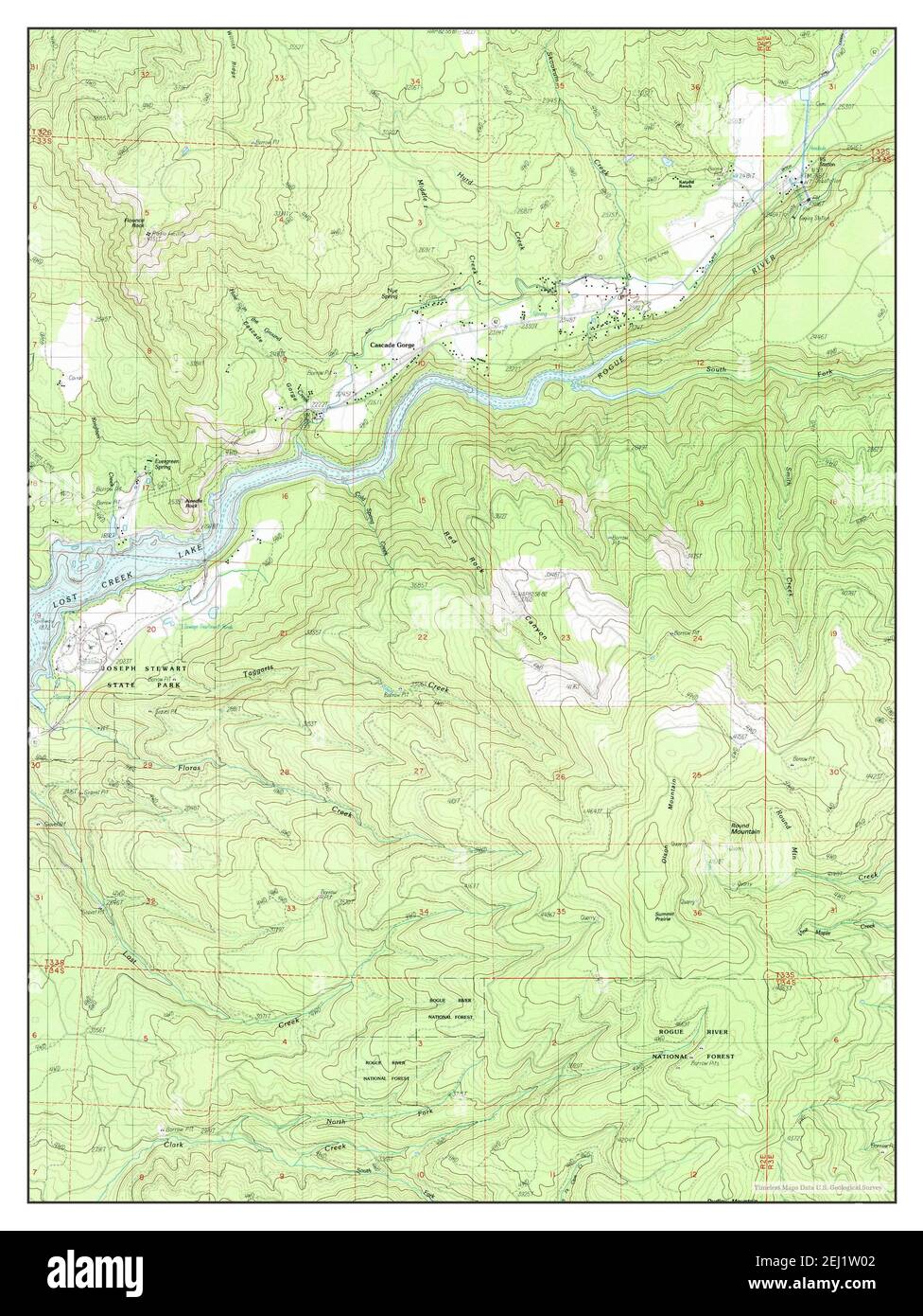 Cascade Gorge, Oregon, map 1988, 1:24000, United States of America by ...