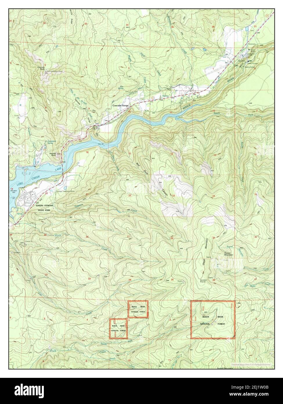 Cascade Gorge, Oregon, map 1997, 1:24000, United States of America by ...