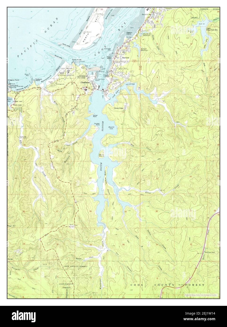 Old map of charleston hi-res stock photography and images - Alamy