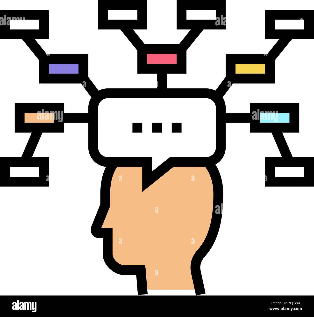 decision theory color icon vector illustration Stock Vector Image & Art ...