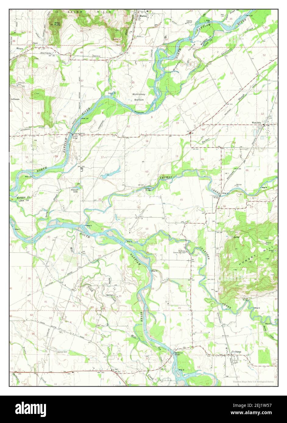 Crabtree, Oregon, map 1970, 1:24000, United States of America by ...