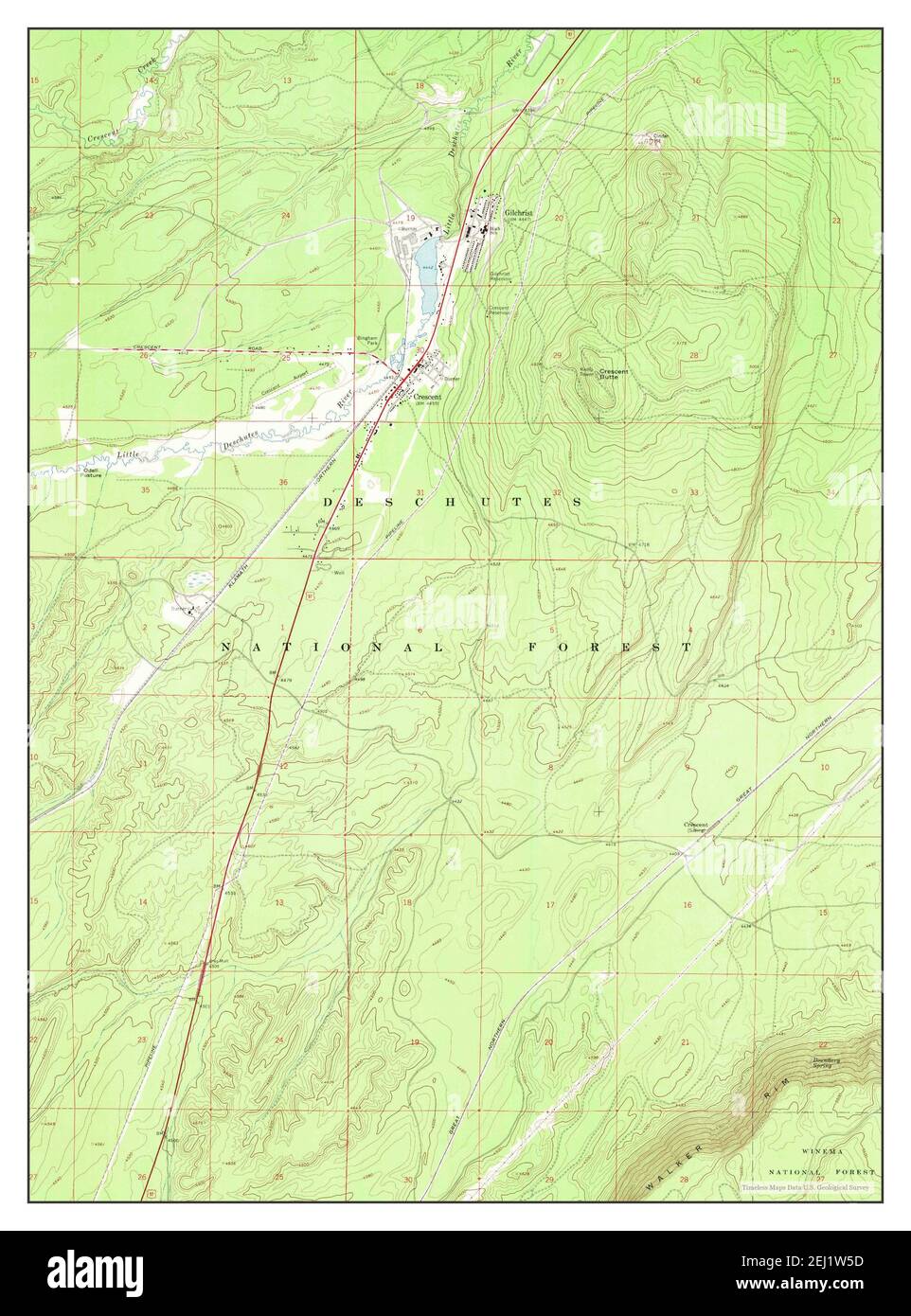 Crescent, Oregon, map 1967, 1:24000, United States of America by ...