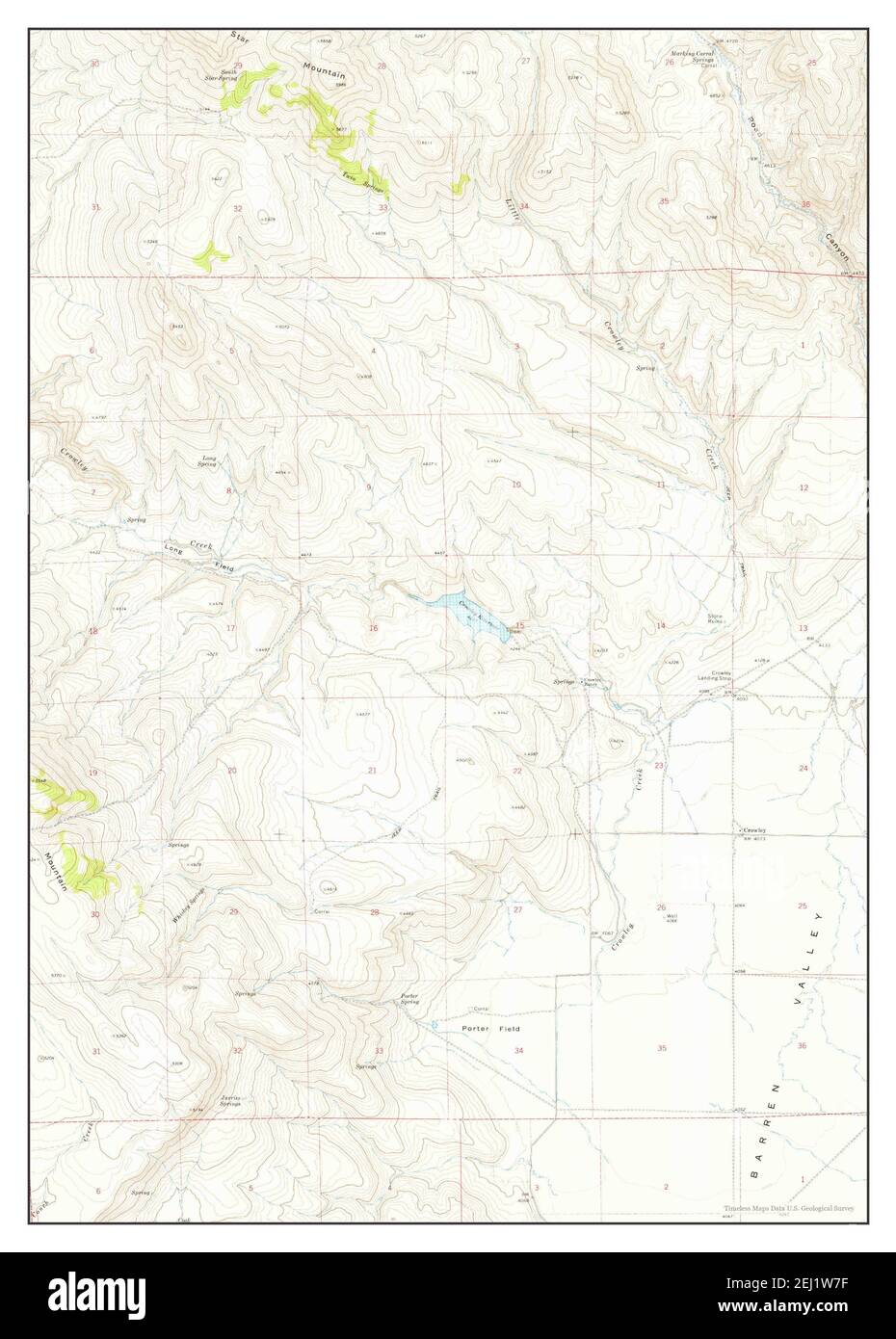 Crowley, Oregon, map 1972, 1:24000, United States of America by ...