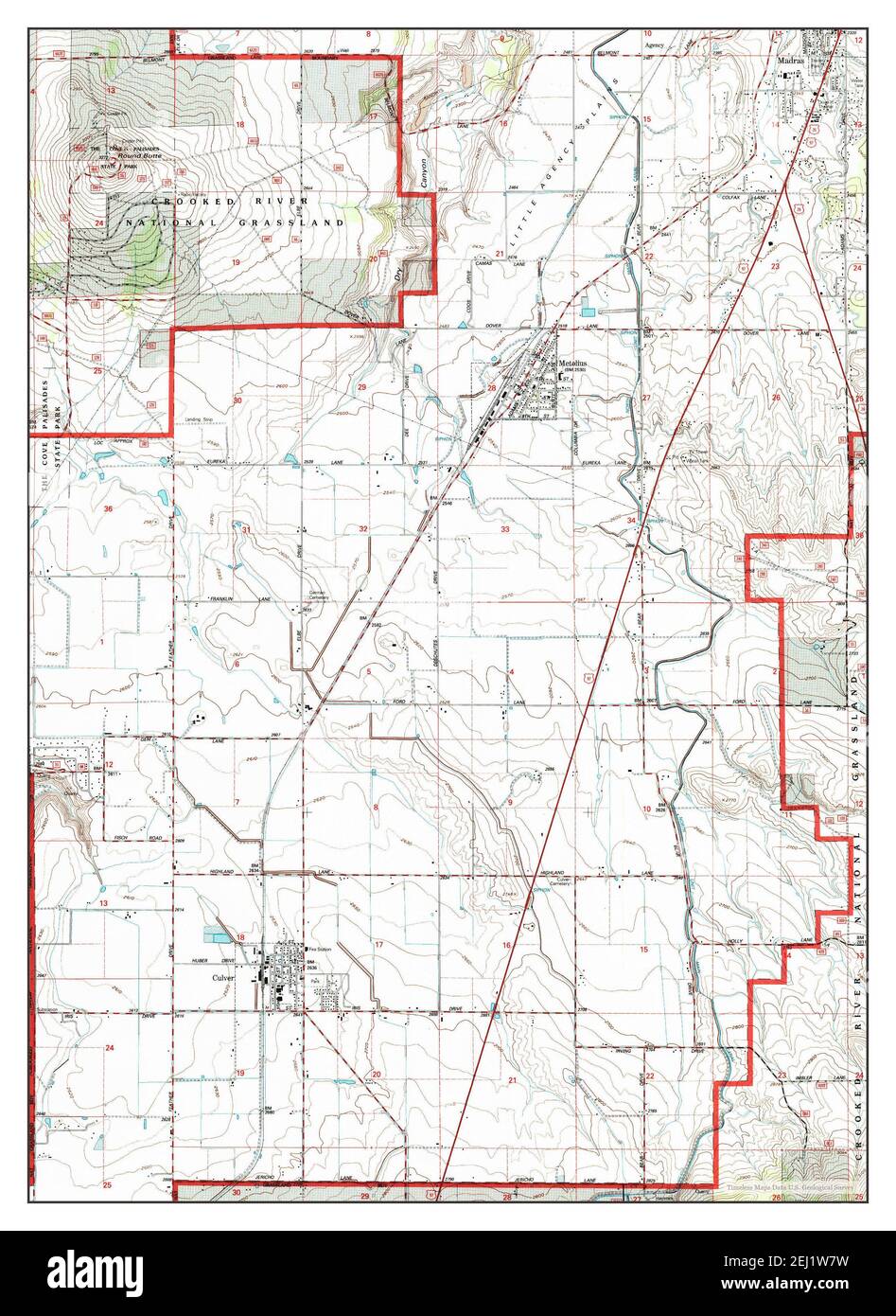 Culver, Oregon, map 1992, 1:24000, United States of America by Timeless ...