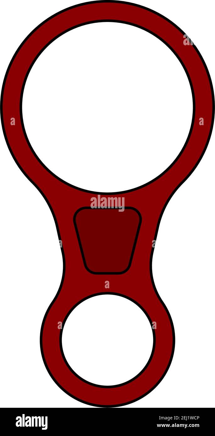 Alpinist Descender Icon. Editable Outline With Color Fill Design ...