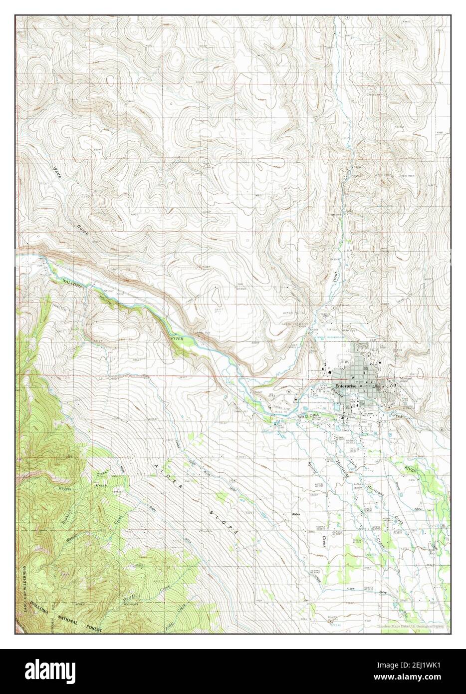 Enterprise oregon map hi-res stock photography and images - Alamy