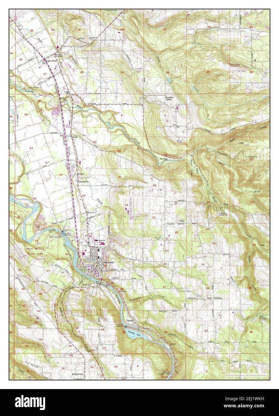 Estacada map Cut Out Stock Images & Pictures - Alamy