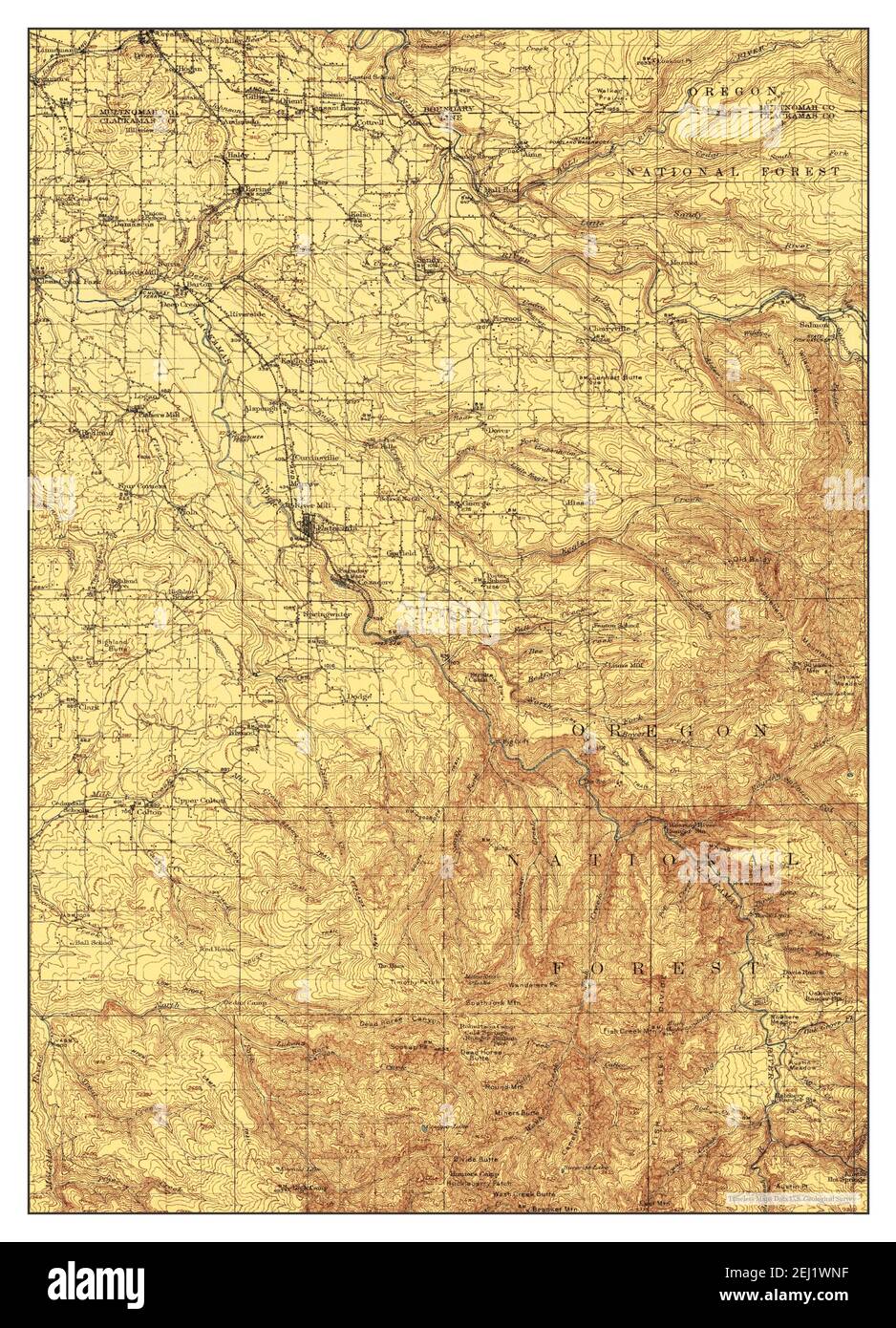 Map of estacada oregon hi-res stock photography and images - Alamy