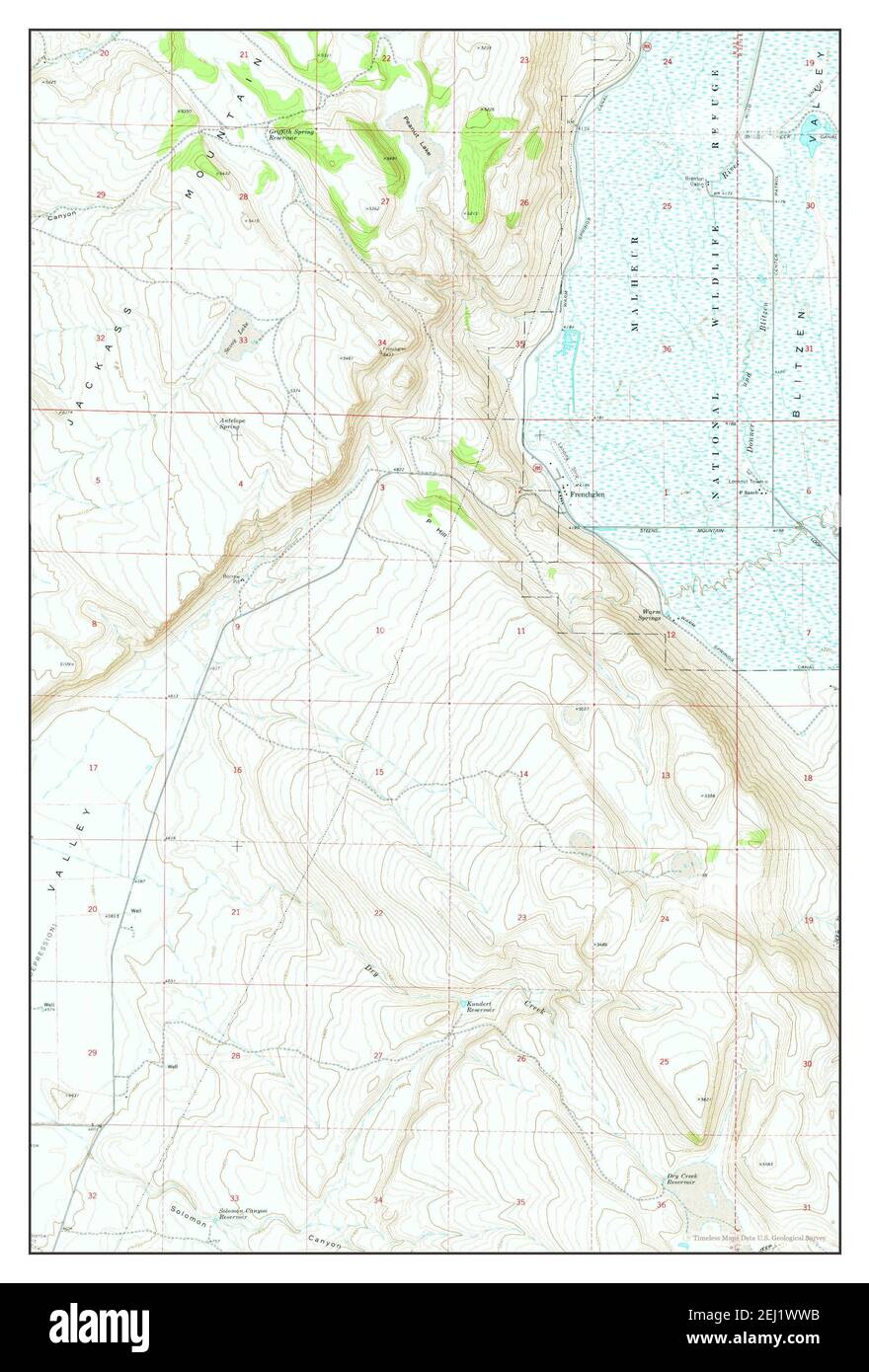Frenchglen, Oregon, map 1967, 1:24000, United States of America by ...