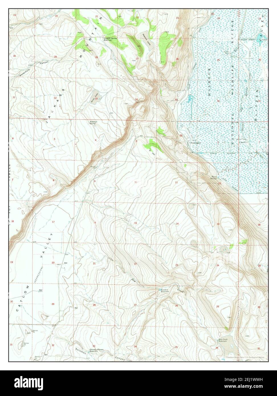 Frenchglen, Oregon, map 1967, 1:24000, United States of America by ...
