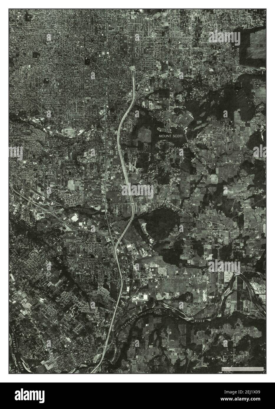 Map of gladstone oregon hi-res stock photography and images - Alamy