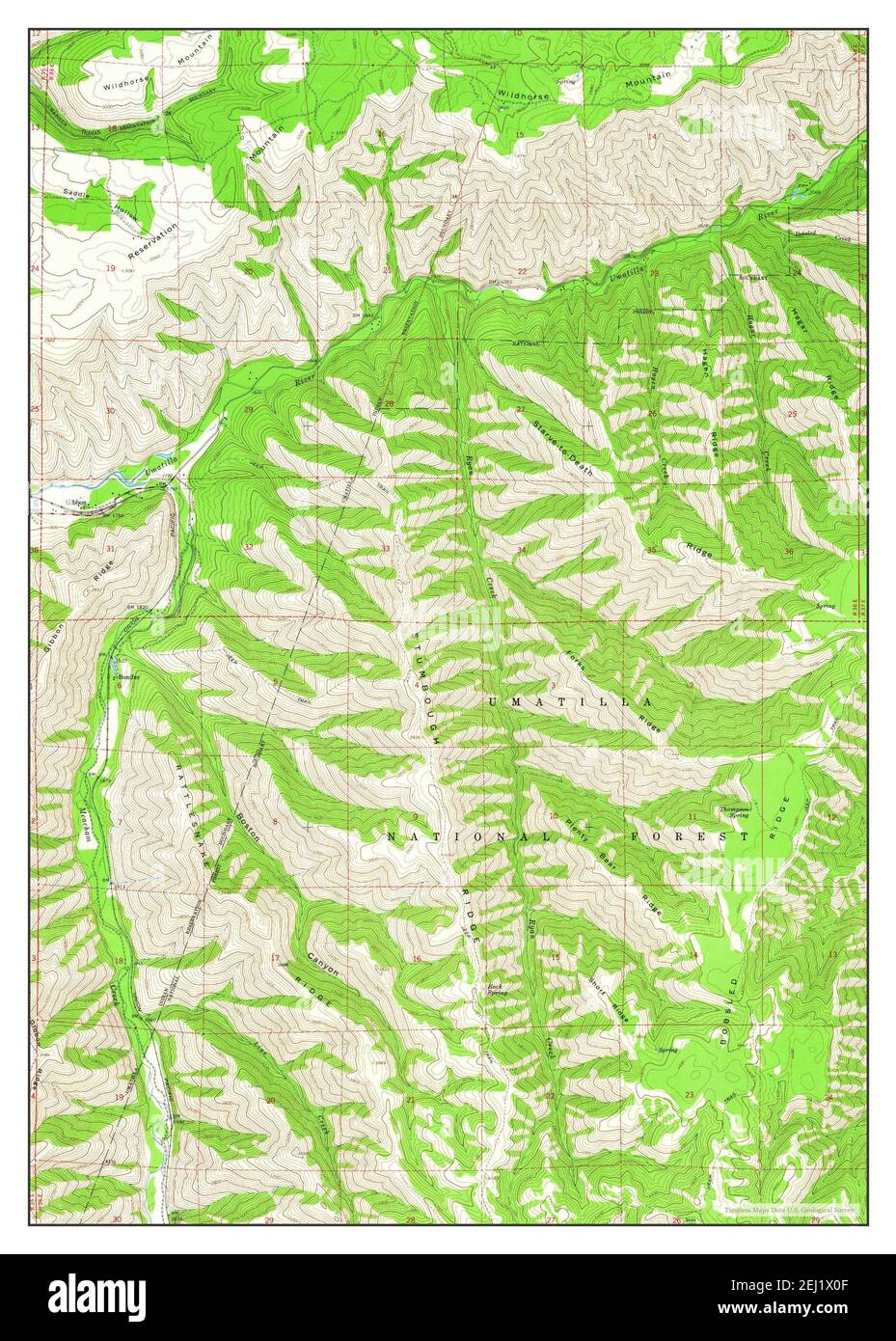 Gibbon, Oregon, map 1964, 1:24000, United States of America by Timeless ...