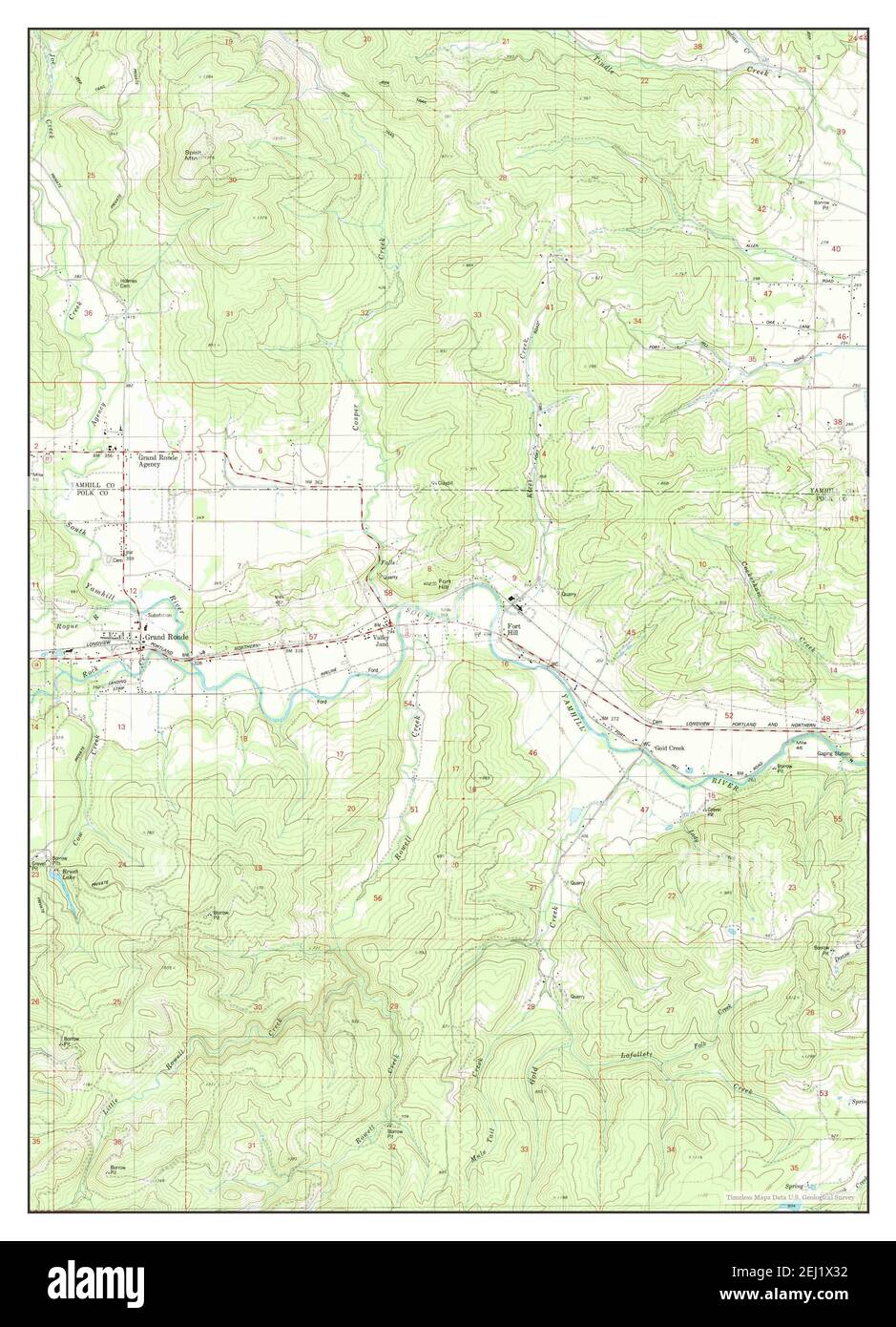 Grand Ronde, Oregon, map 1979, 1:24000, United States of America by ...