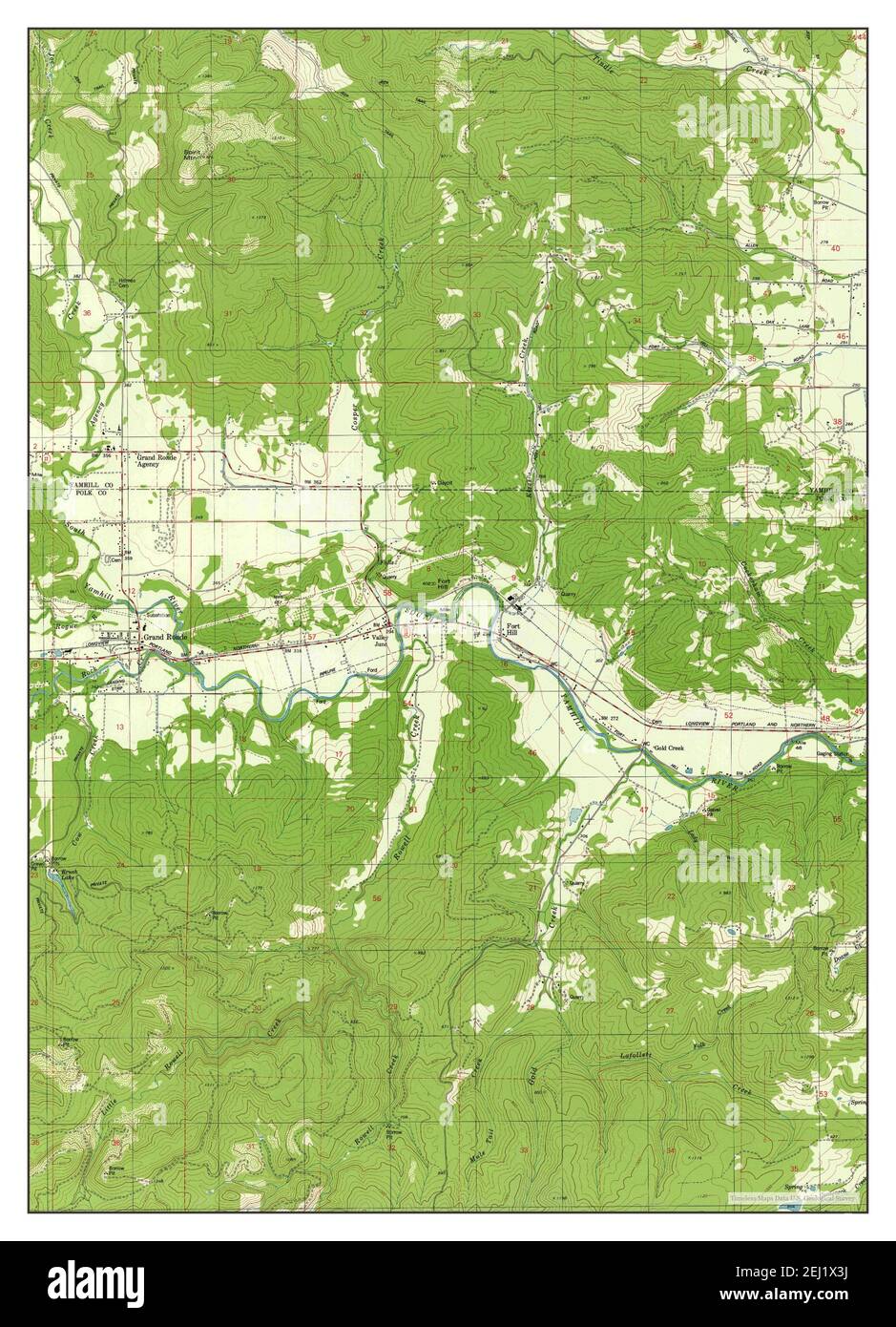Grand Ronde, Oregon, map 1979, 1:24000, United States of America by ...