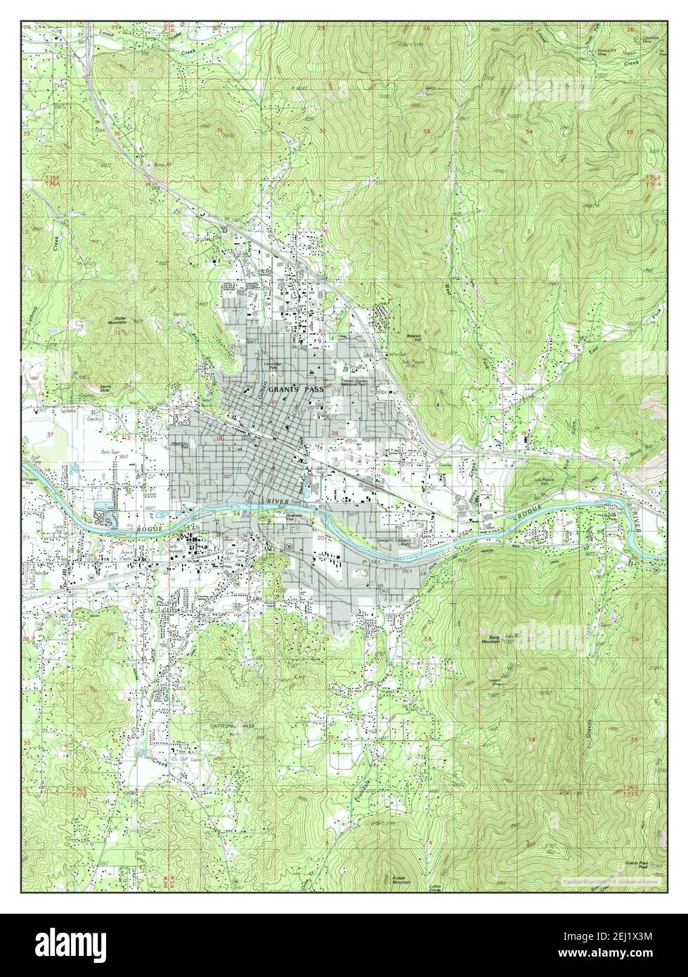 Grants pass map hi-res stock photography and images - Alamy