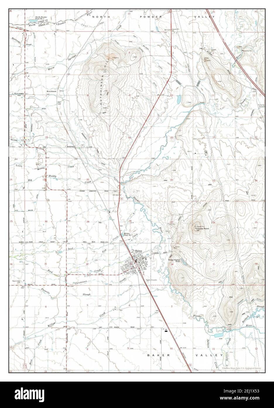 Haines, Oregon, map 1994, 1:24000, United States of America by Timeless ...
