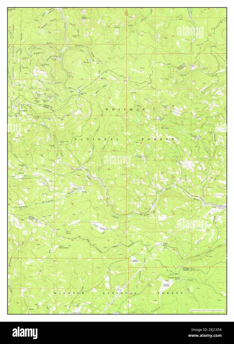 Greenhorn, Oregon, map 1972, 1:24000, United States of America by ...