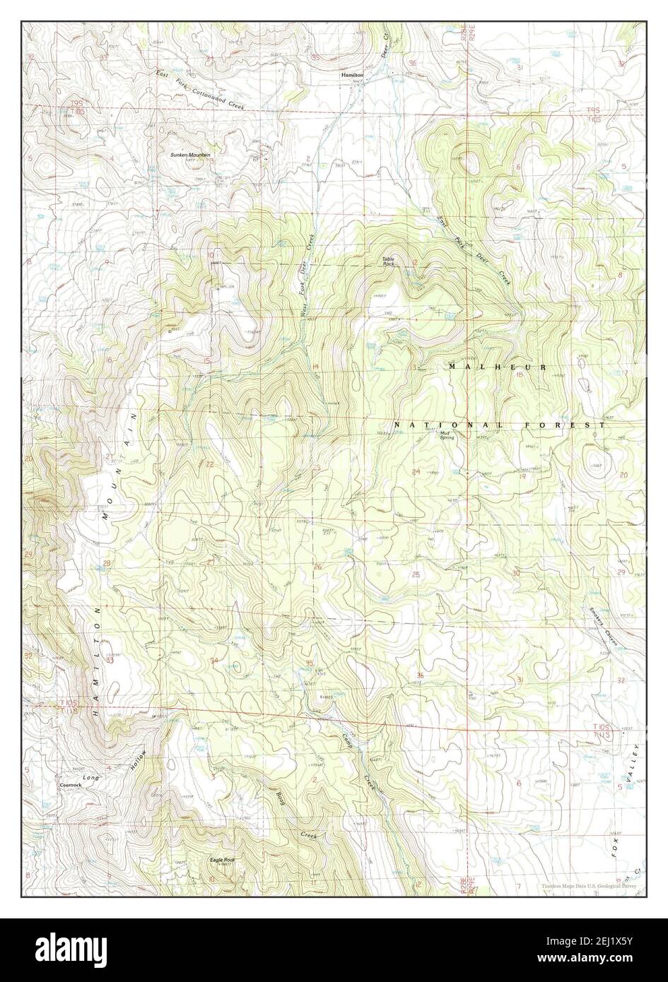 Hamilton, Oregon, map 1990, 1:24000, United States of America by ...