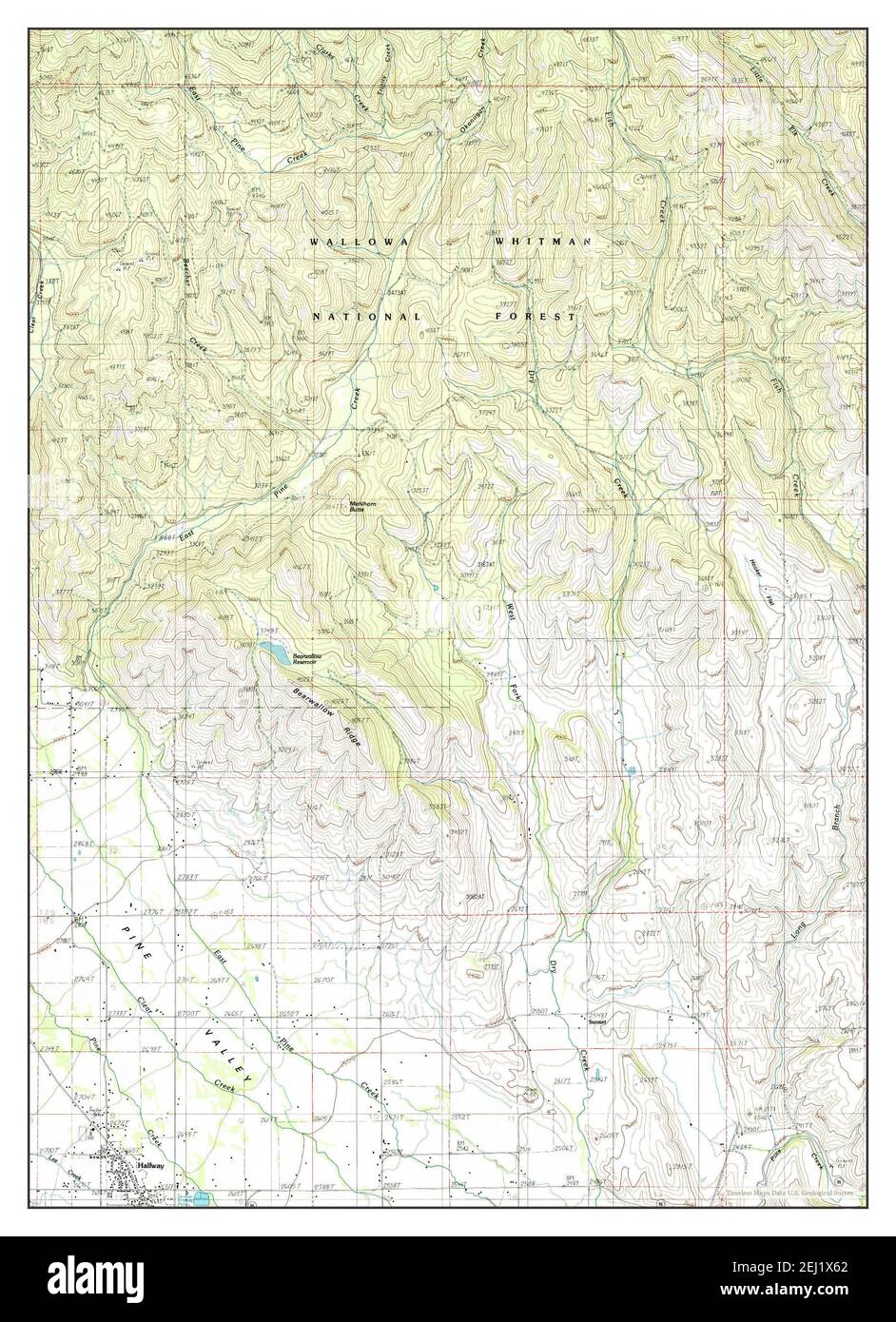 Halfway, Oregon, map 1987, 1:24000, United States of America by ...