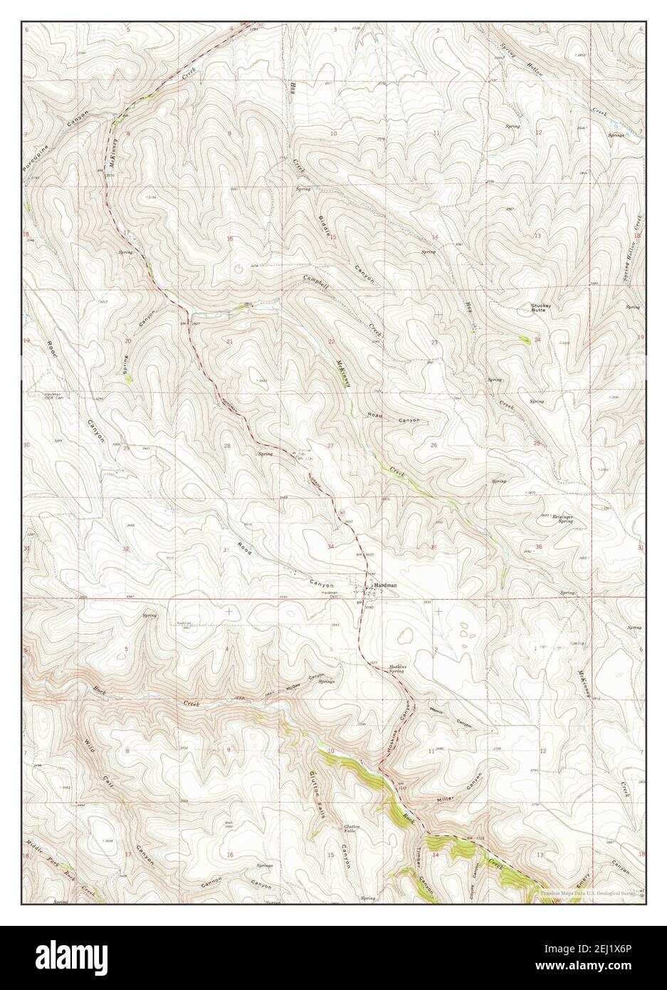 Hardman, Oregon, map 1969, 1:24000, United States of America by ...