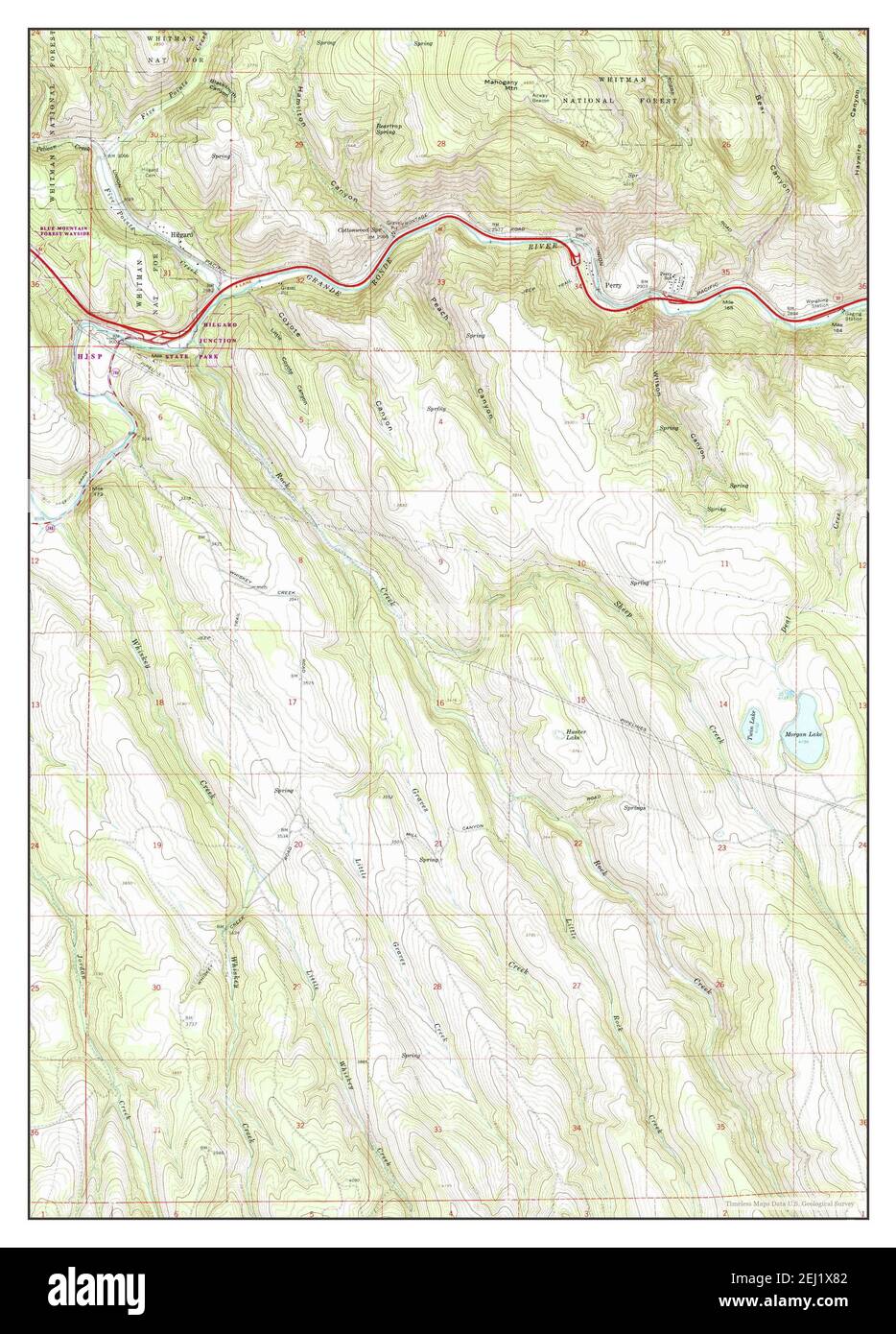 Hilgard, Oregon, map 1963, 1:24000, United States of America by ...