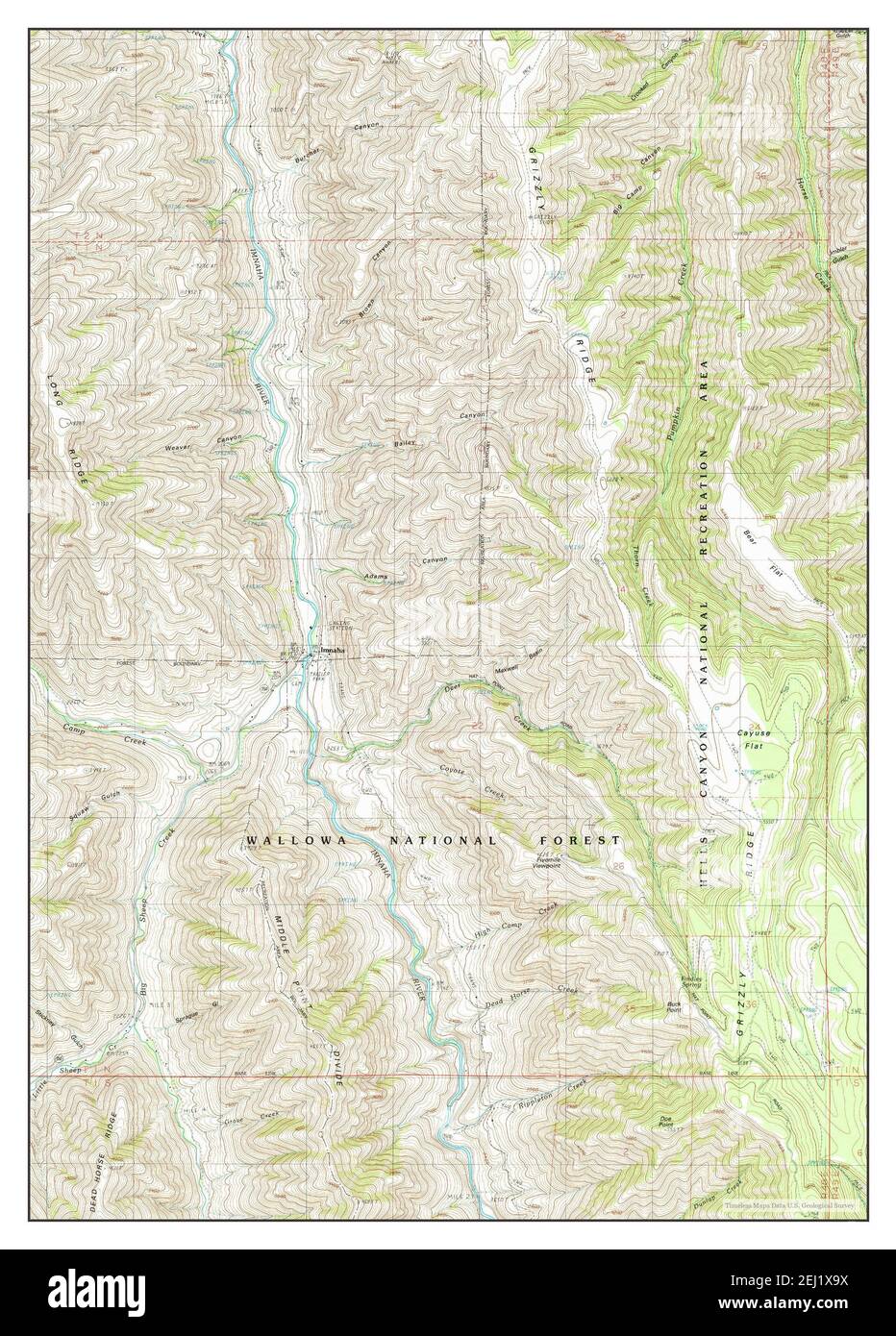 Map of imnaha hi-res stock photography and images - Alamy