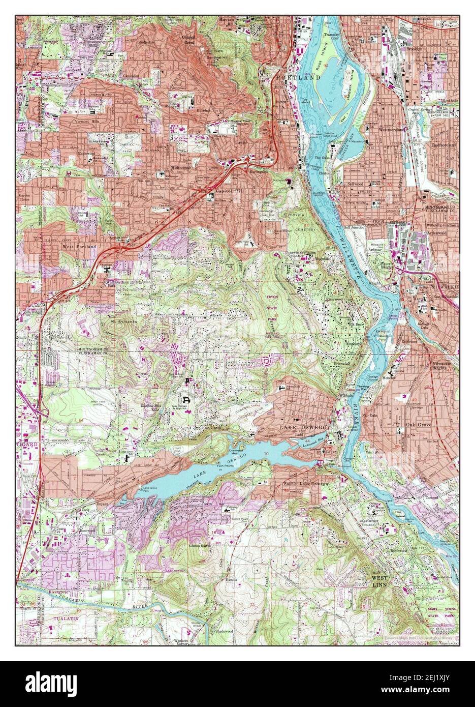 Old map of oswego hi-res stock photography and images - Alamy