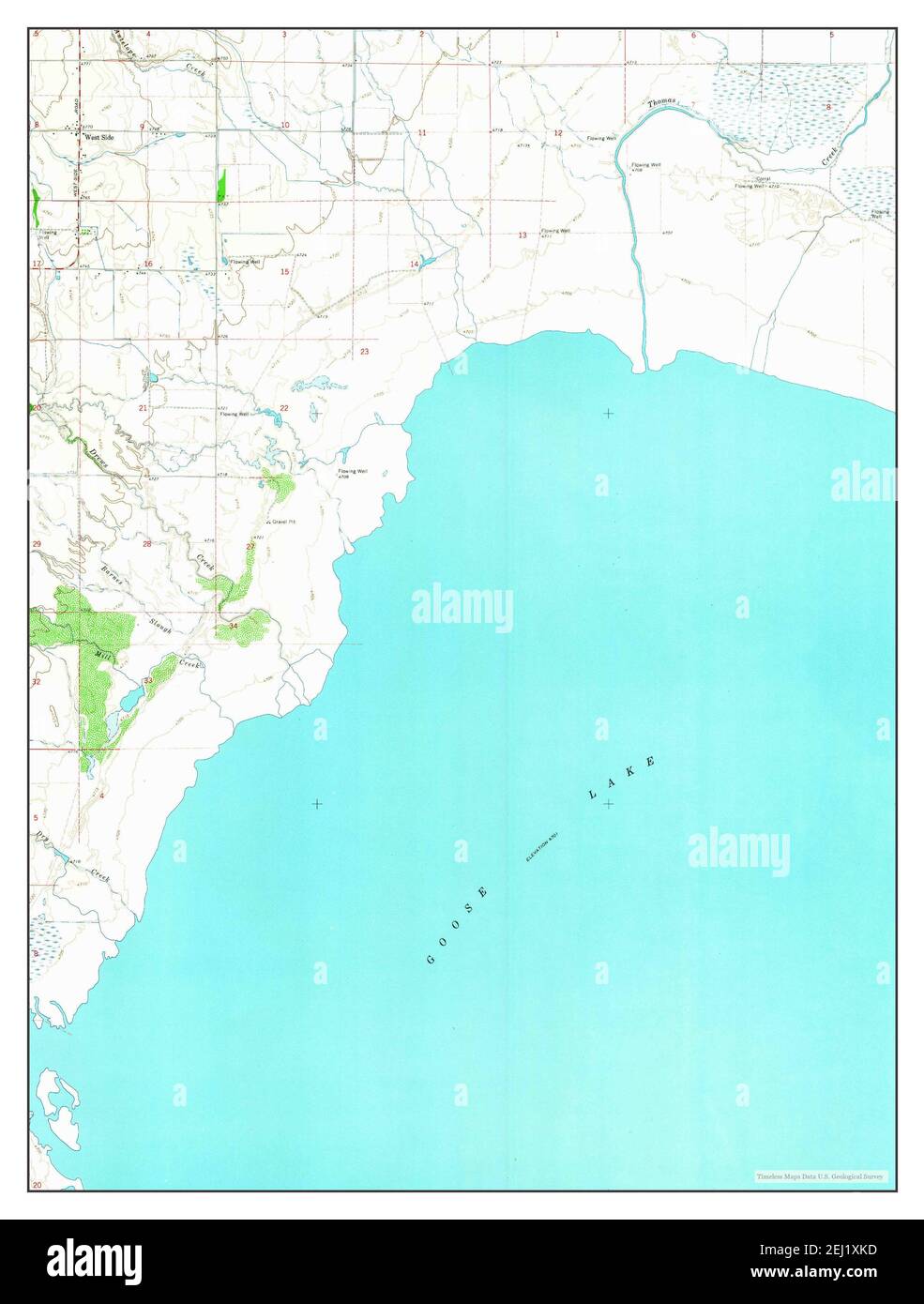 Map of lakeview oregon hi-res stock photography and images - Alamy
