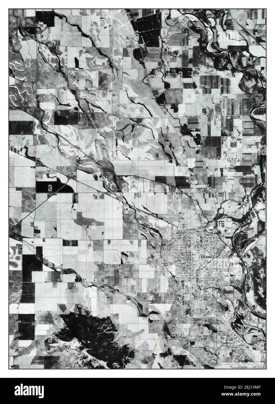 Lebanon, Oregon, map 1976, 1:24000, United States of America by ...