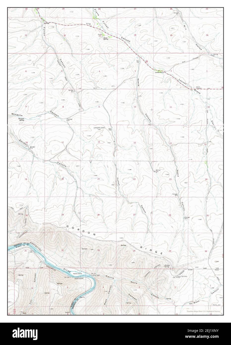 Locust Grove, Oregon, map 1974, 1:24000, United States of America by ...