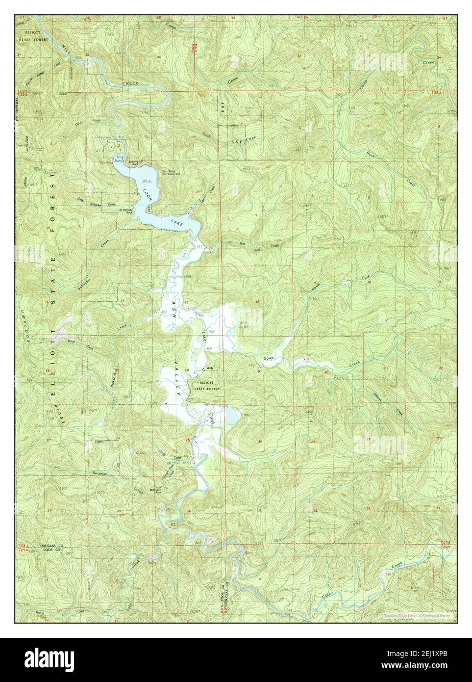 Map of loon lake hi-res stock photography and images - Alamy