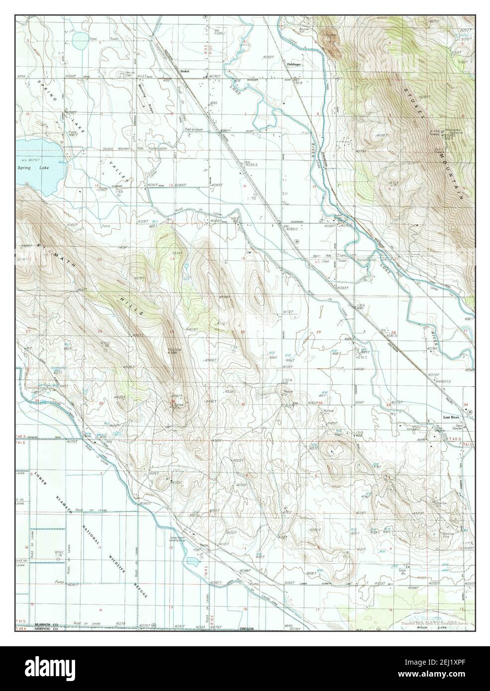 Map of lost river hi-res stock photography and images - Alamy