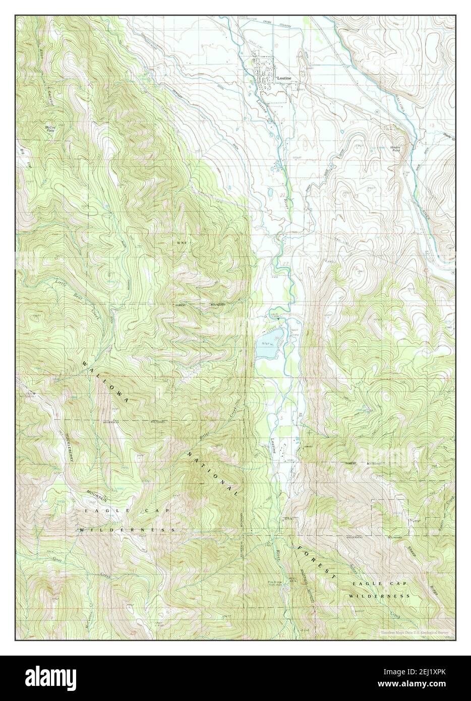 Lostine, Oregon, map 1990, 1:24000, United States of America by ...