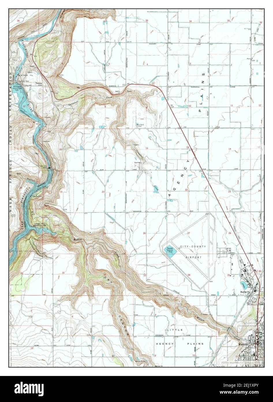 Madras West, Oregon, map 1963, 1:24000, United States of America by ...
