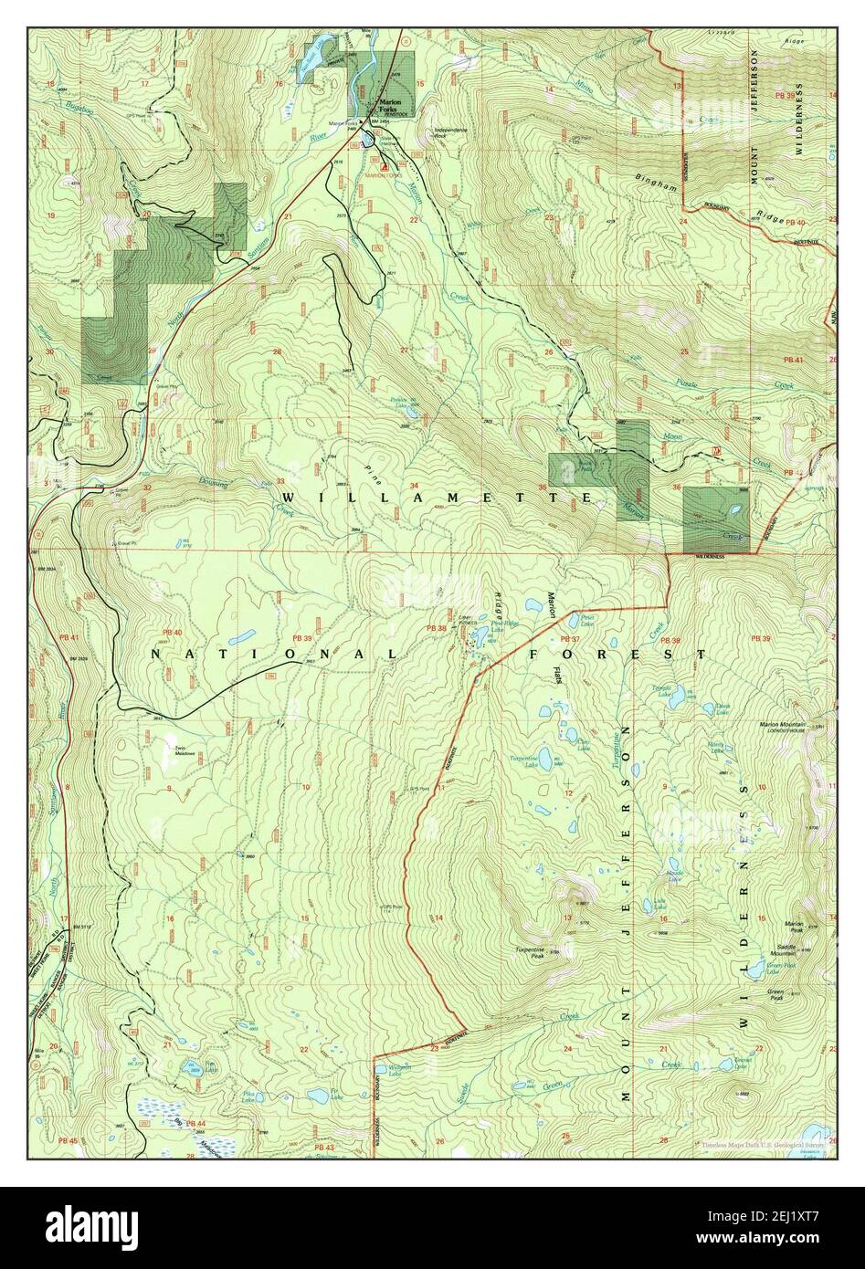 Marion Forks, Oregon, map 1994, 1:24000, United States of America by ...