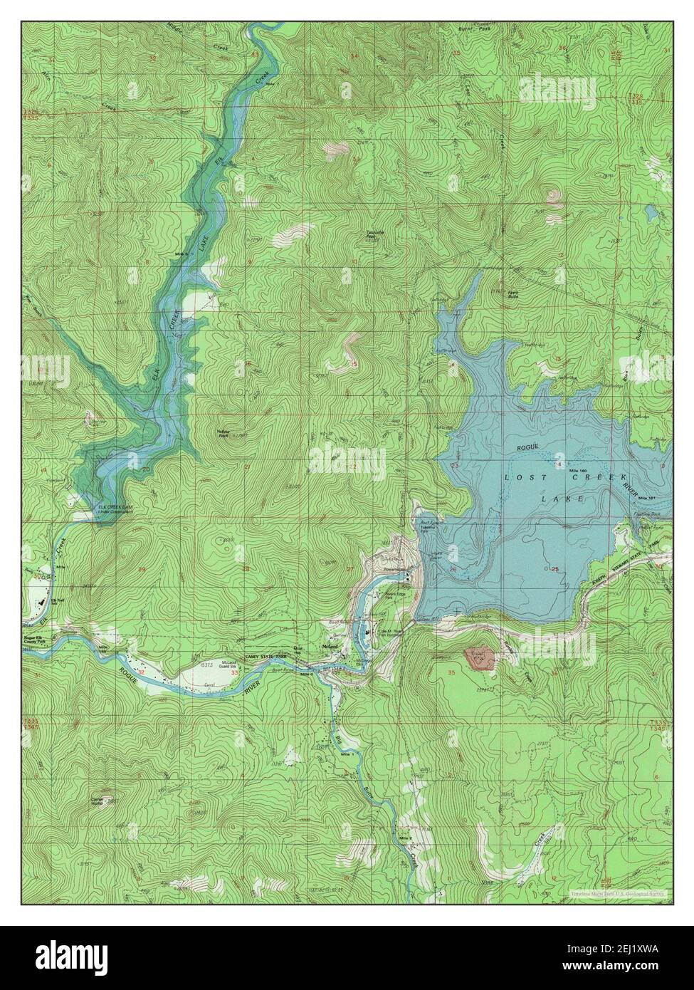McLeod, Oregon, map 1988, 1:24000, United States of America by Timeless ...