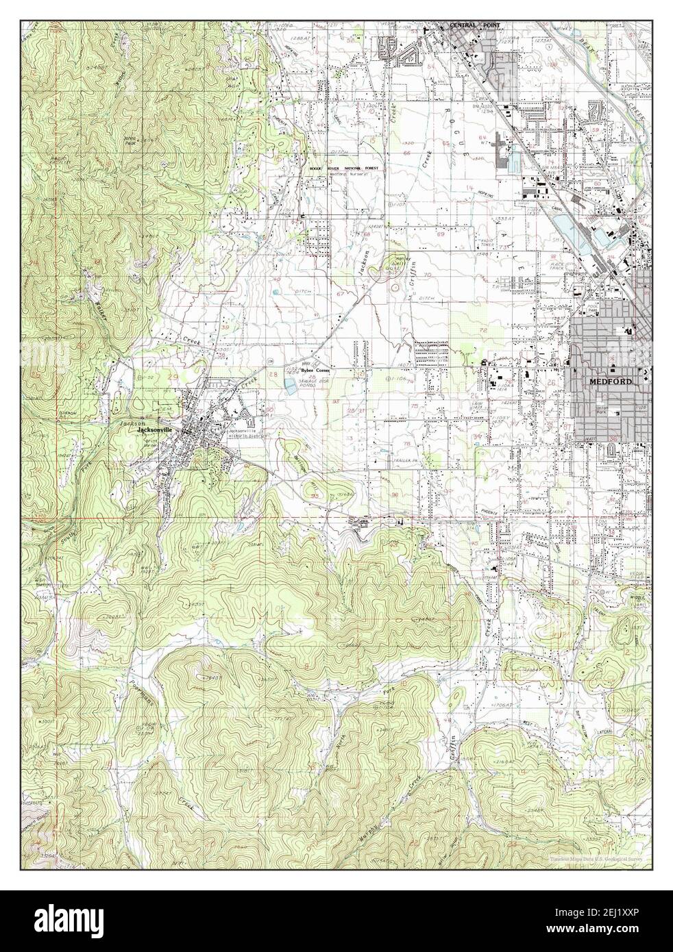 Map Of Medford Cut Out Stock Images & Pictures - Alamy