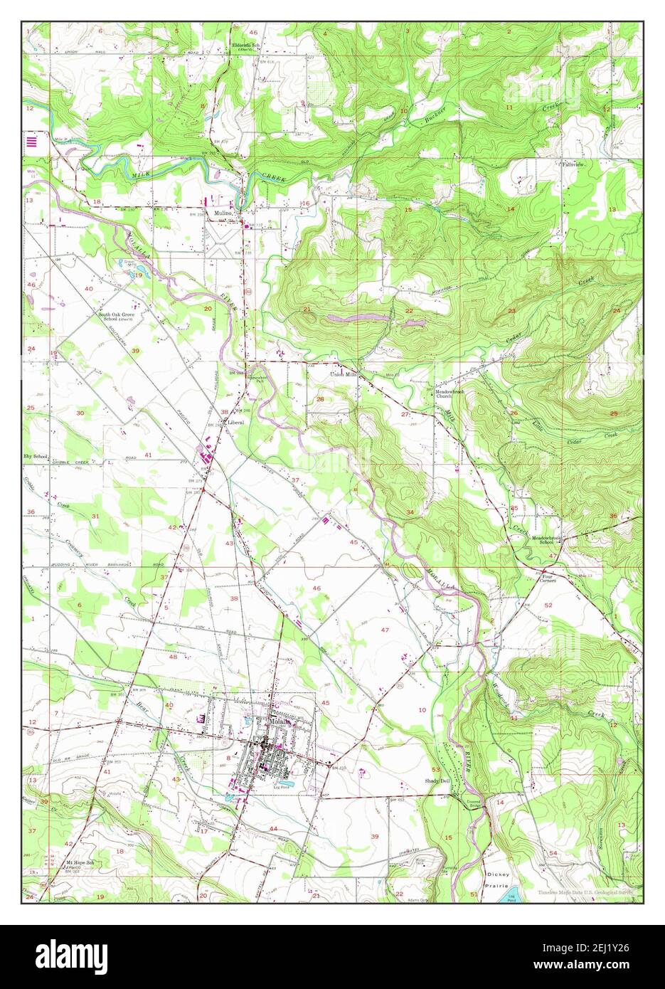Molalla map hi-res stock photography and images - Alamy
