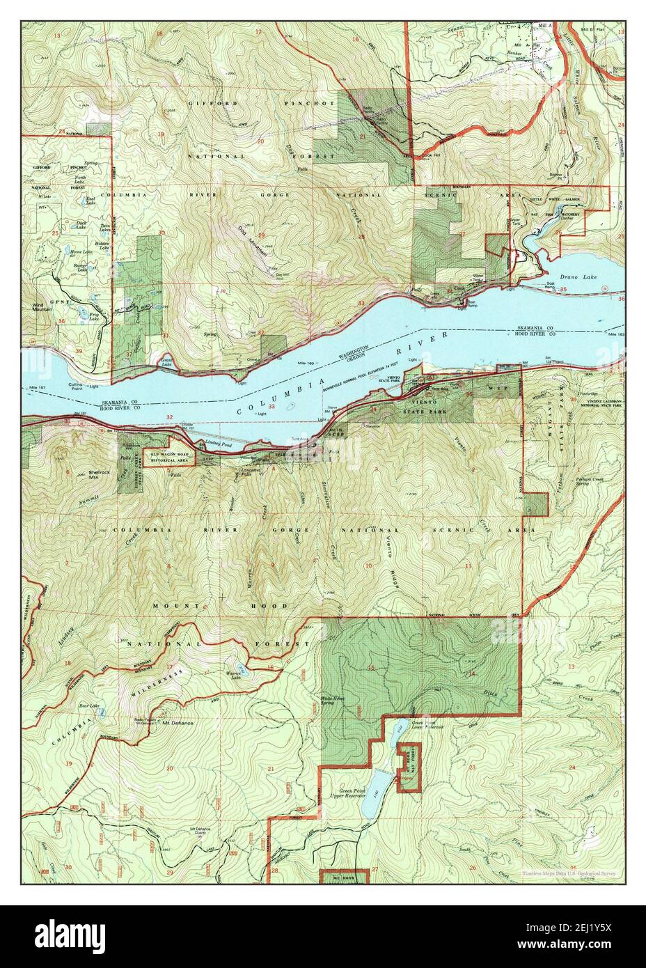 Mt Defiance, Oregon, map 1994, 1:24000, United States of America by ...