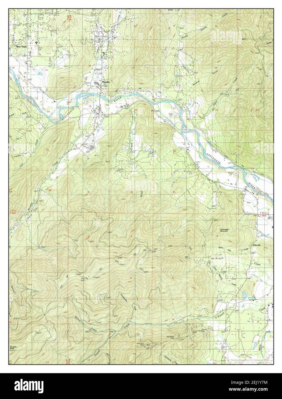 Murphy, Oregon, map 1986, 1:24000, United States of America by Timeless ...