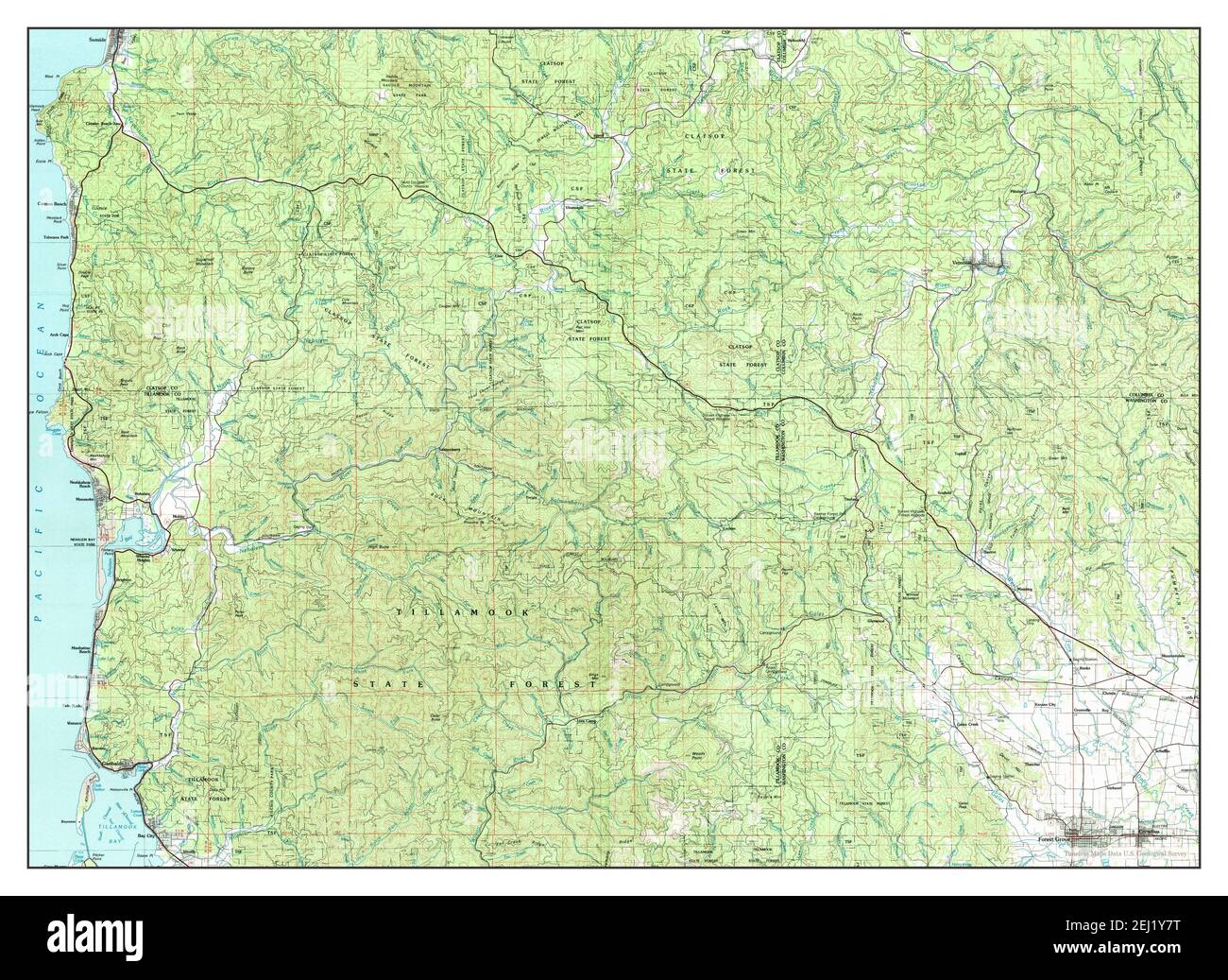 Map of nehalem hi-res stock photography and images - Alamy