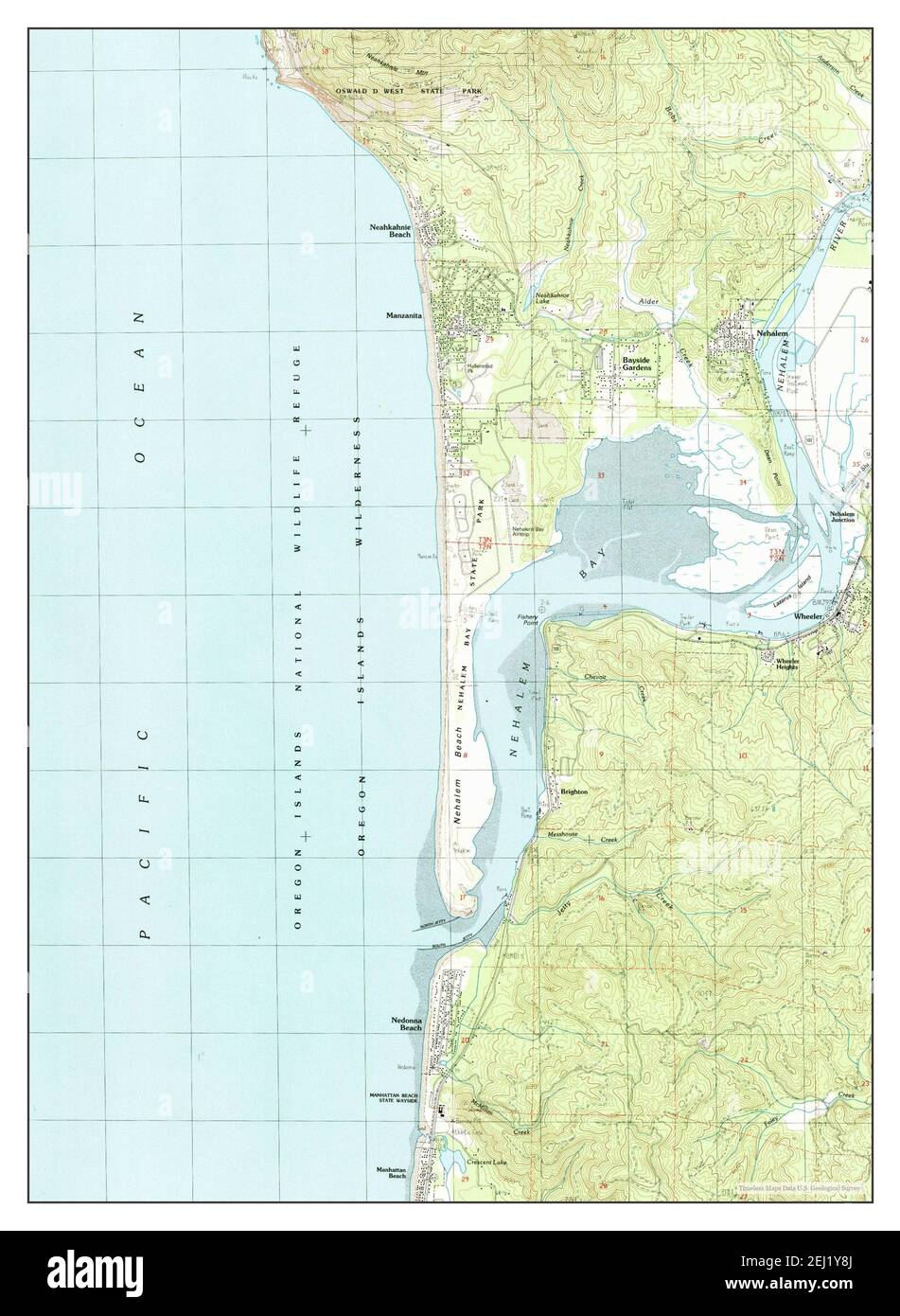 Nehalem map Cut Out Stock Images & Pictures - Alamy