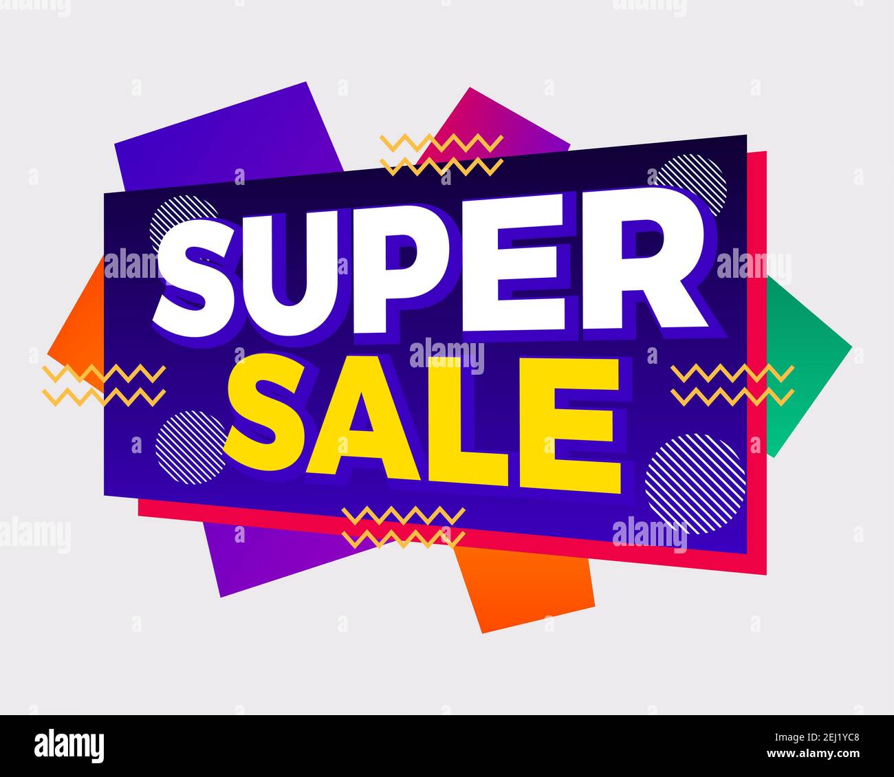 super sale commercial banner vector illustration for business template ...