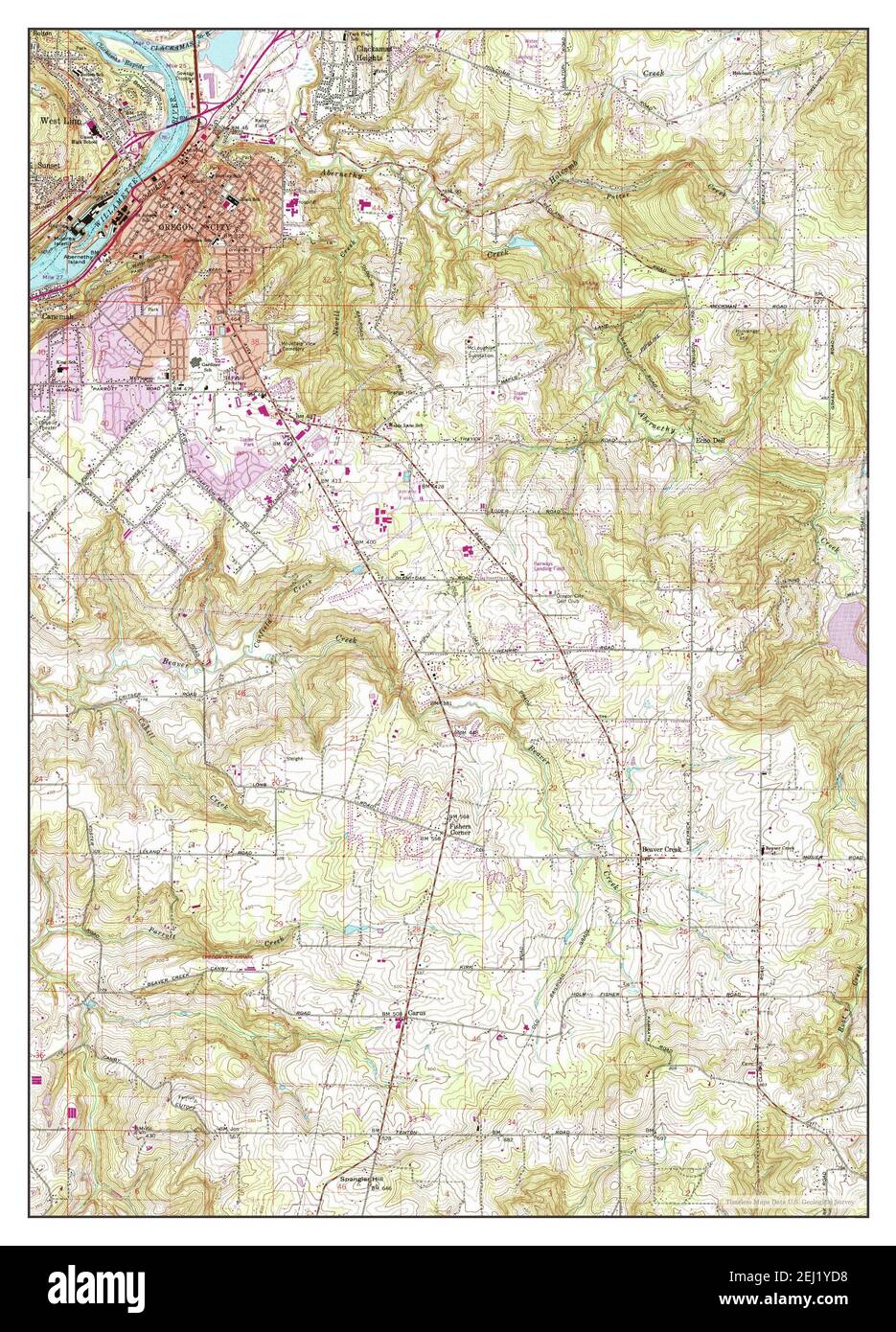 Oregon City, Oregon, map 1961, 1:24000, United States of America by ...