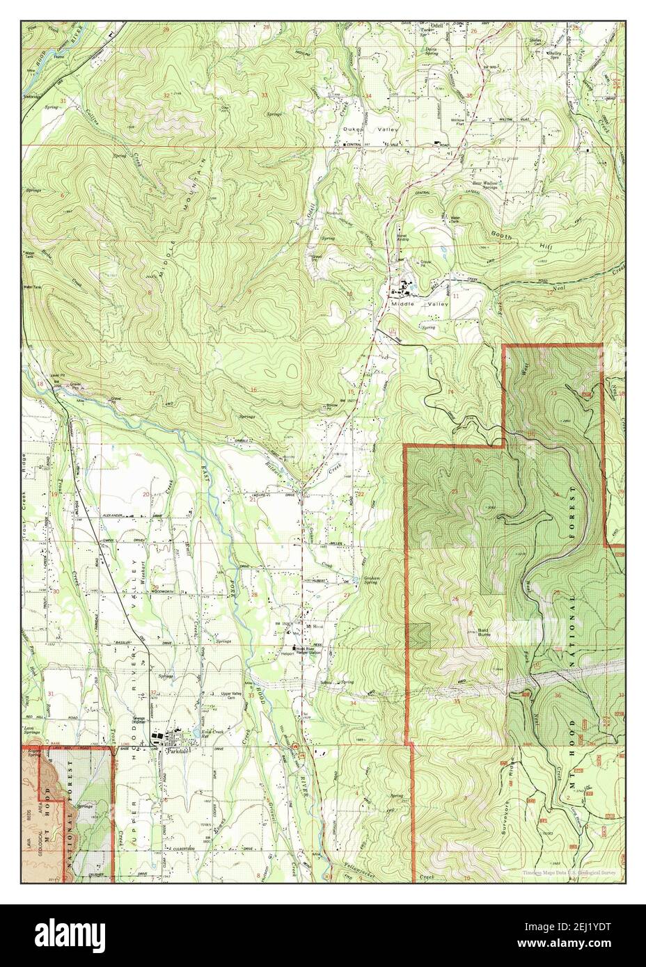Parkdale, Oregon, map 1994, 1:24000, United States of America by ...