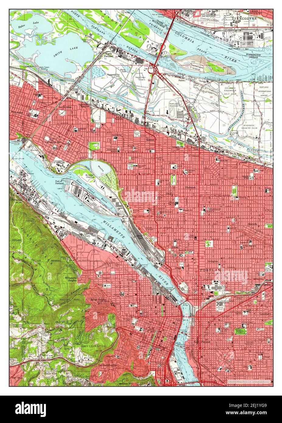 Portland, Oregon, map 1961, 1:24000, United States of America by ...