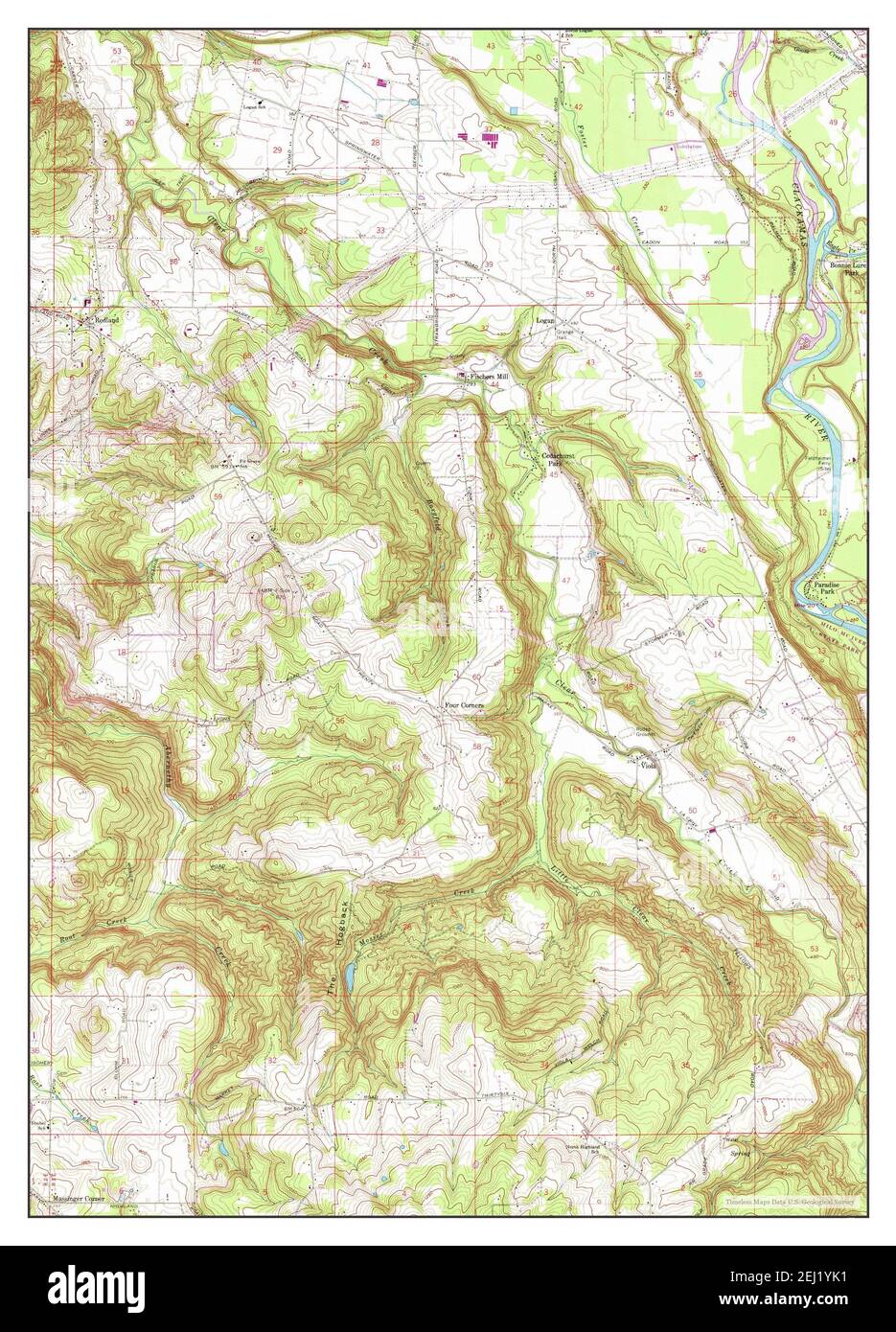 Redland, Oregon, map 1961, 1:24000, United States of America by ...