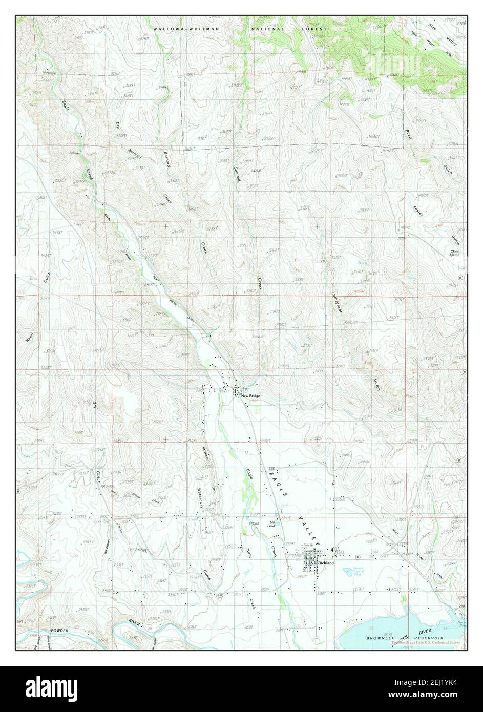 Richland oregon map hi-res stock photography and images - Alamy