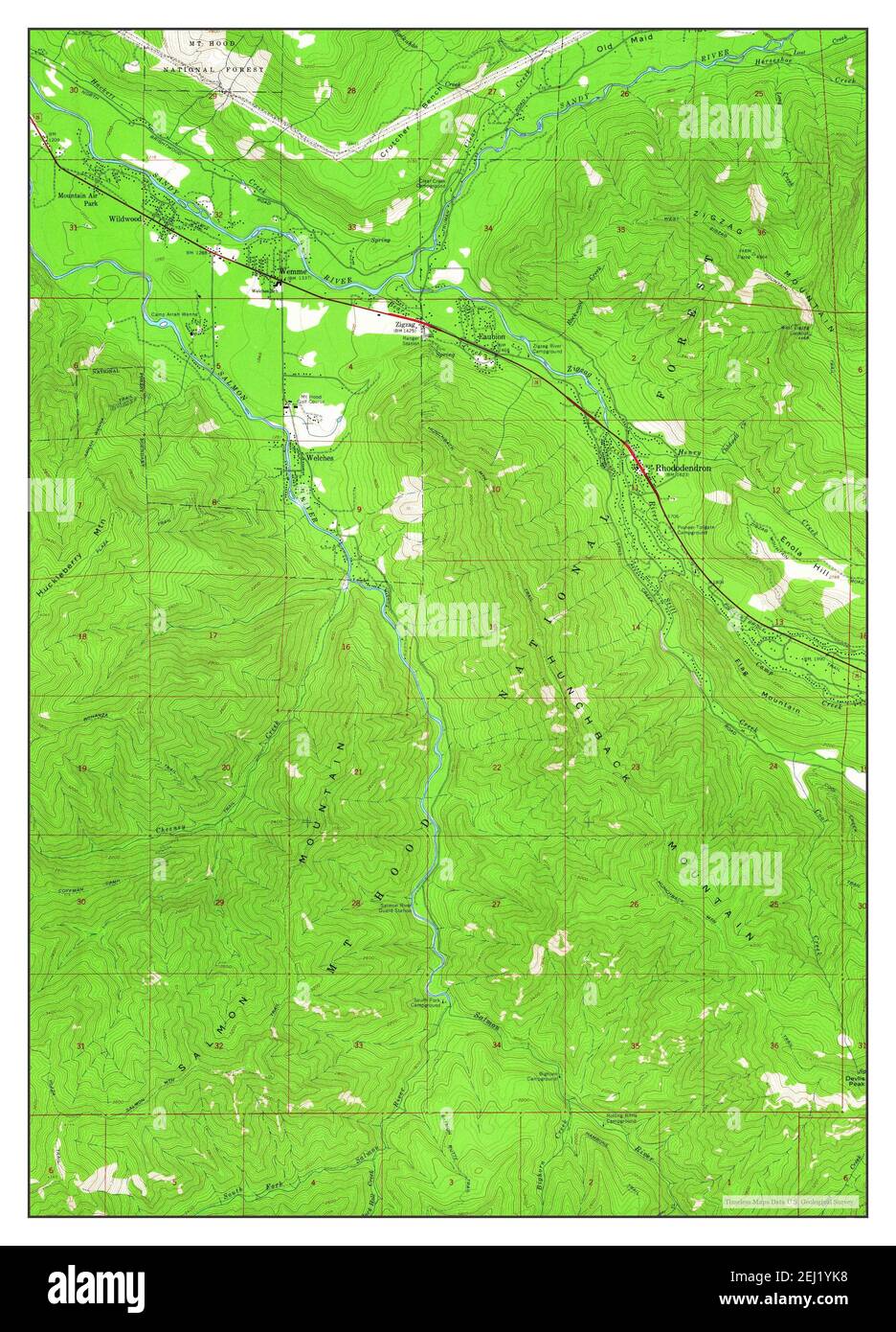 Rhododendron, Oregon, map 1962, 1:24000, United States of America by ...